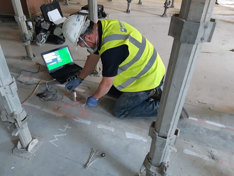 Impact Echo Testing on Existing Concrete Floors - Infrastruct