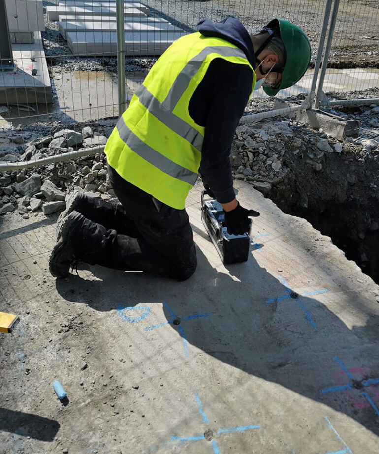 Concrete Quality Testing on Pad Foundations - Infrastruct